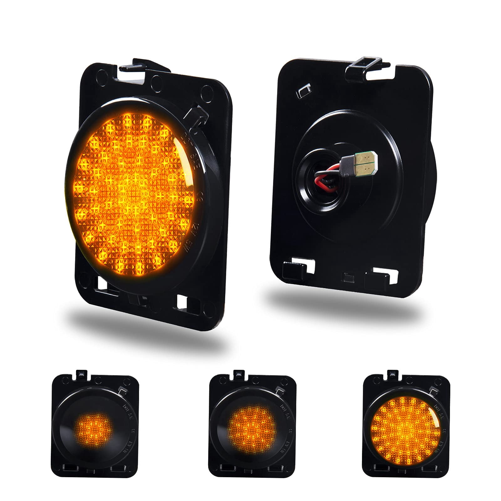 Gempro LED Side Marker AIF4 Front Fender Amber Sequential Turn Signal ...