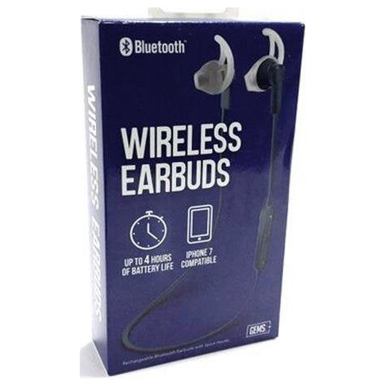 Gems 813125028671 Bluetooth Wireless Earbuds, Navy - Walmart.com