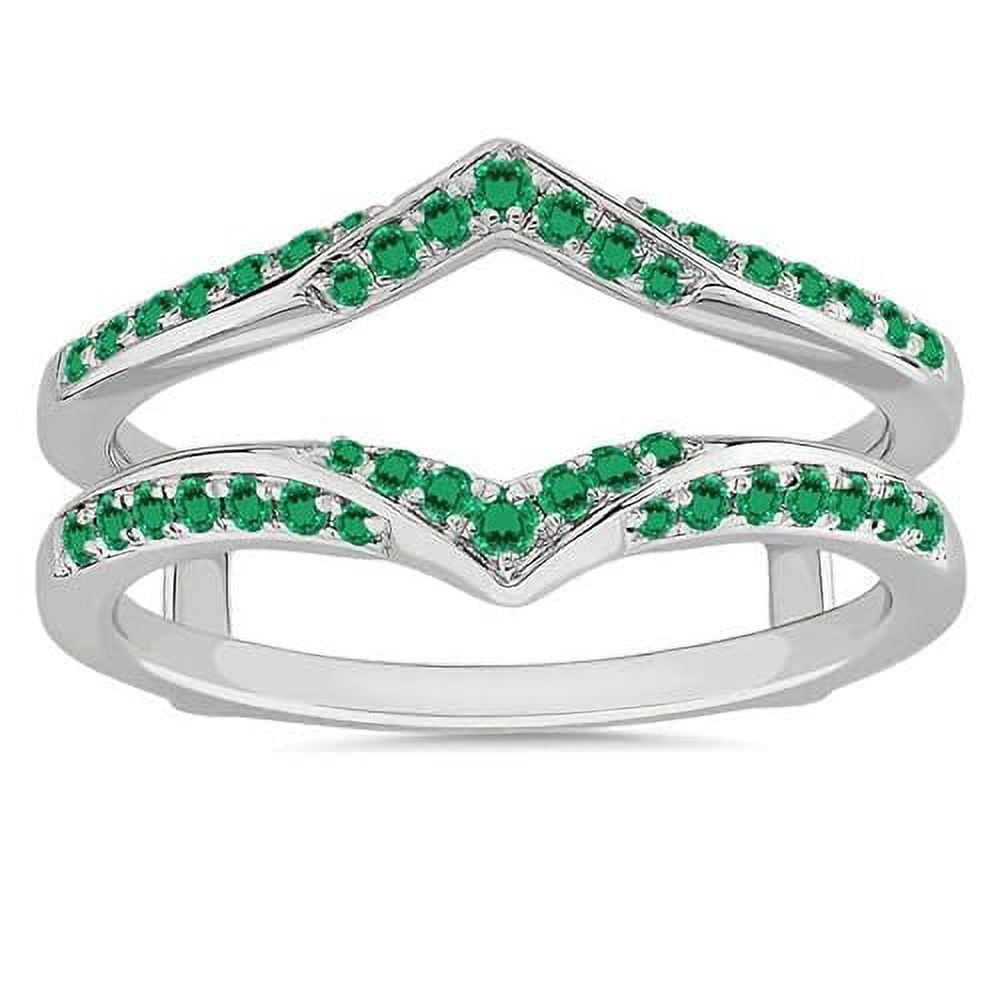 Gems Jewels 1.90 Ct Round Cut Green Emerald Engagement Thanksgiving ...