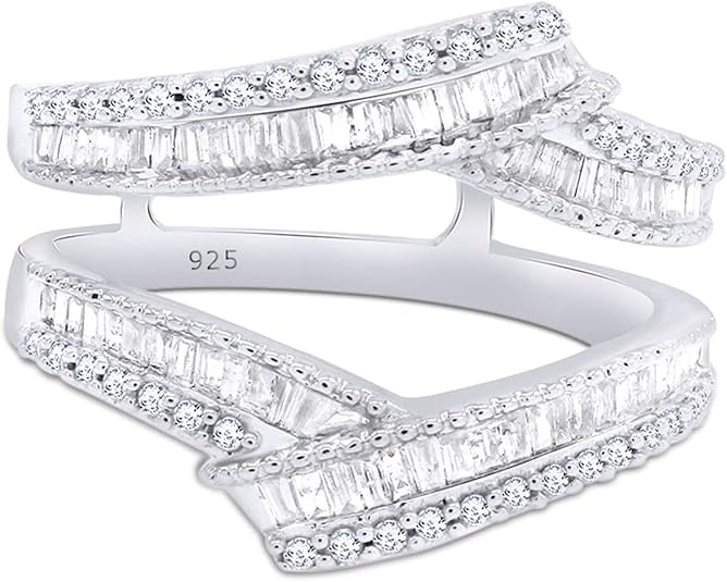 Gems Jewels 2.35 Ct Baguette Cut White Diamond Wedding Engagement ...