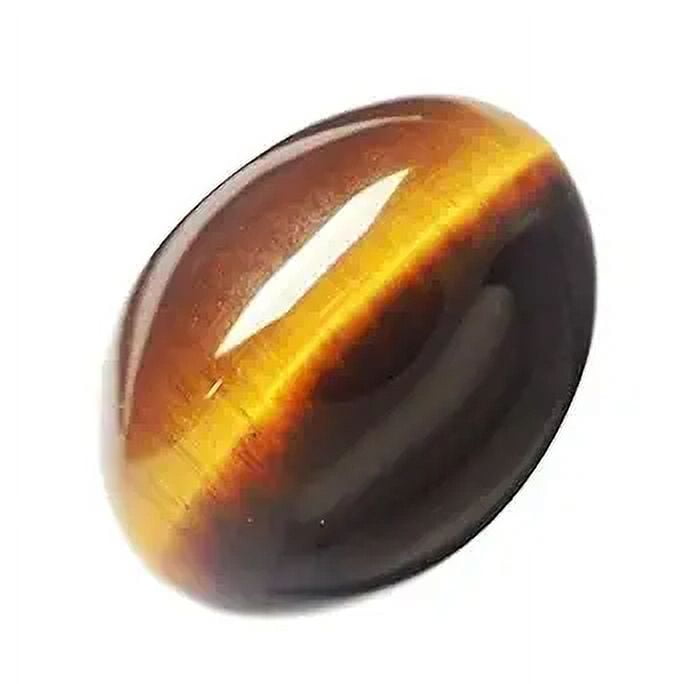 Gems Tiger Eye Stone 7.25 Ratti / 6.40 Carat Natural Earth Mined Deluxe ...