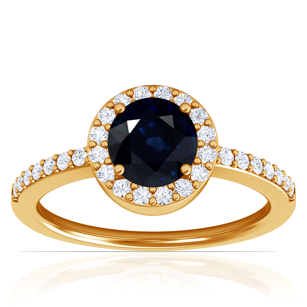 Ring September Droplet w/Flower Dome-Cut Birthstone Synthetic Ring sz ...