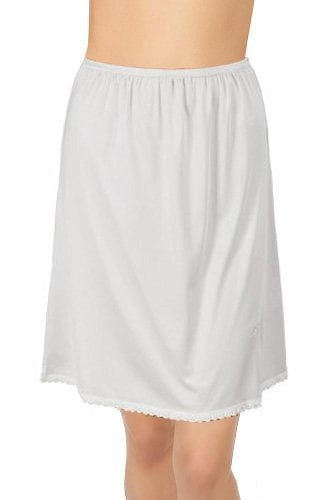 Gemsli Womens Classica Cling Free Nylon Half Slip with Tiny Lace ...
