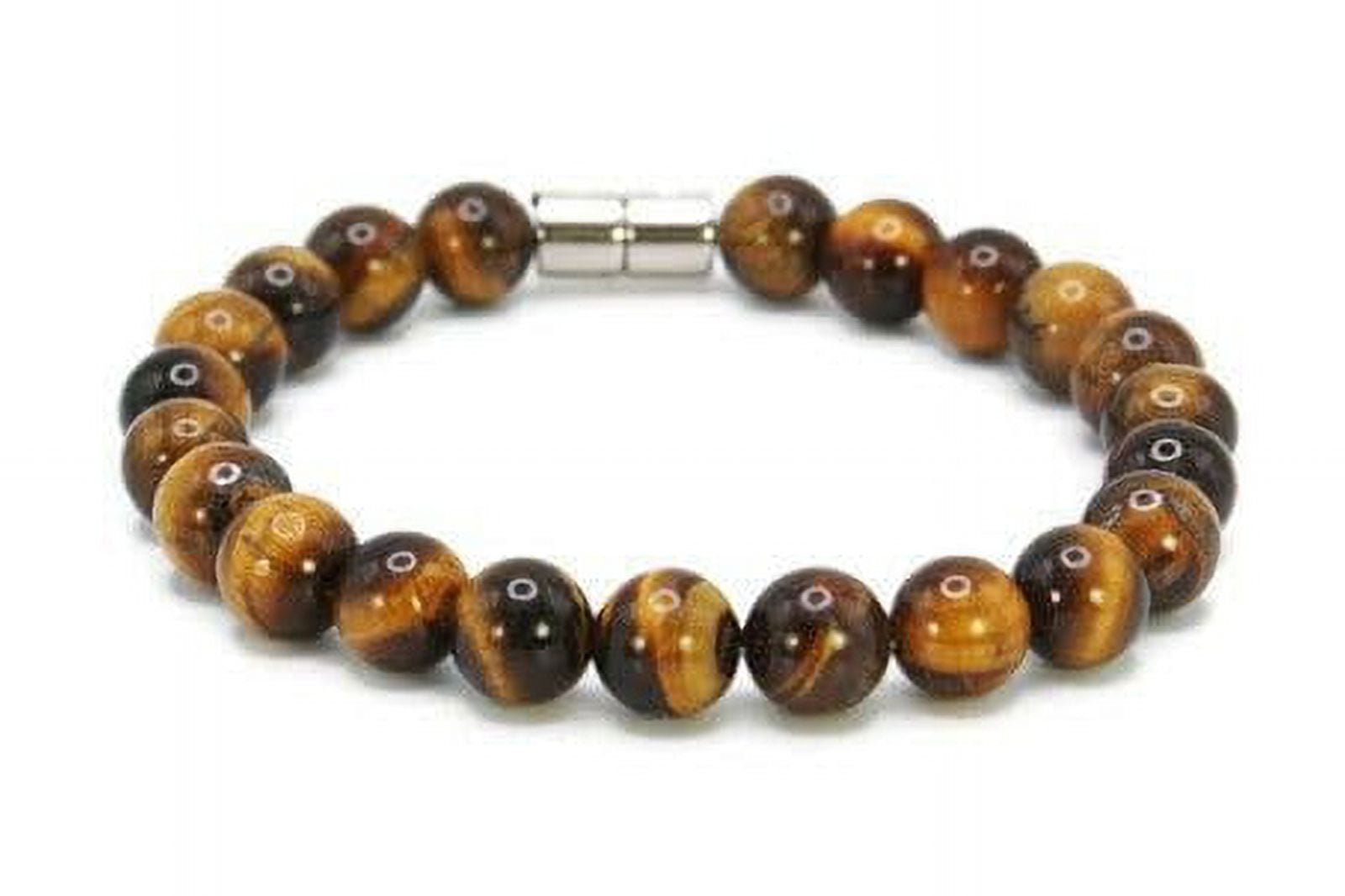 Gemstone Beaded Healing Crystal Yellow Tiger Eye Mens Bracelet for ...