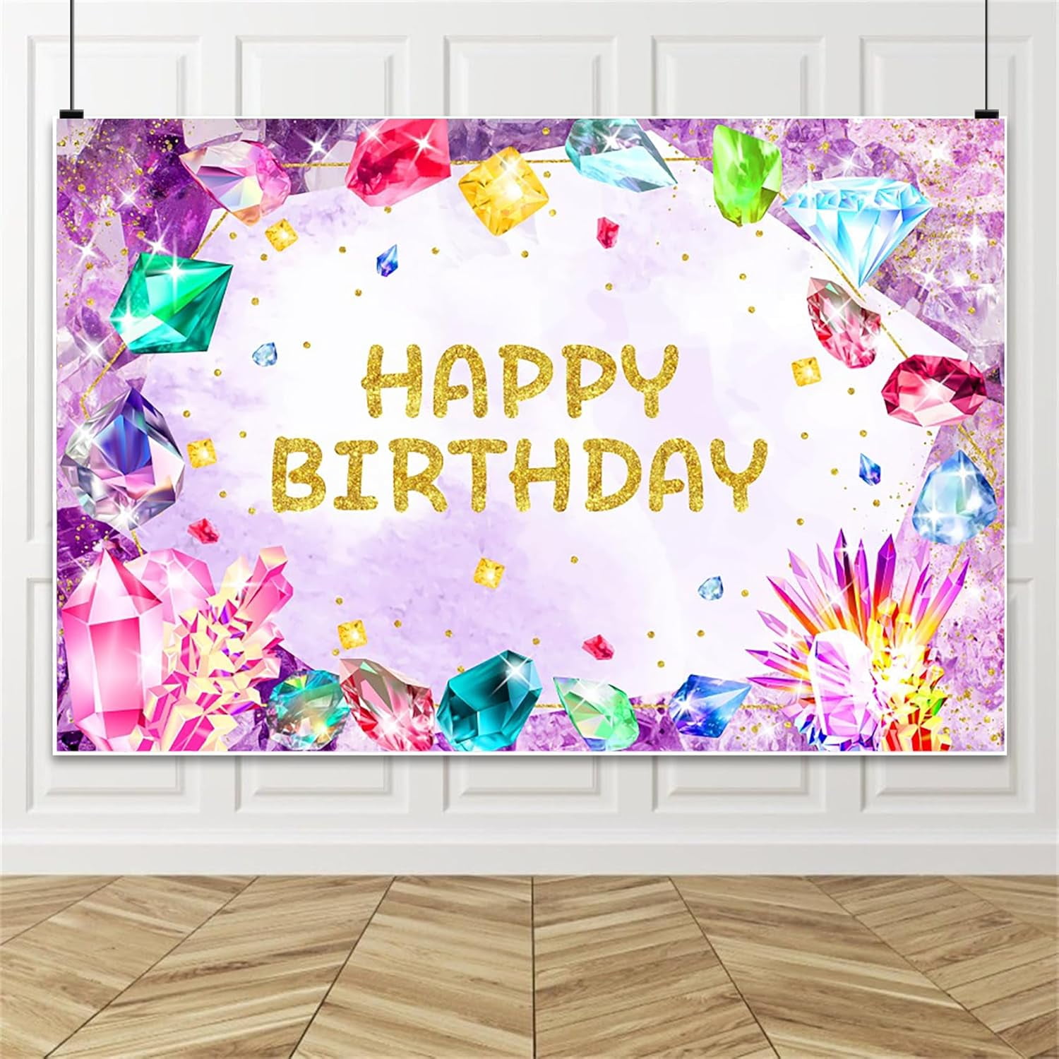 Gemstone Birthday Backdrop for Her She is a Gem Birthday Photography ...