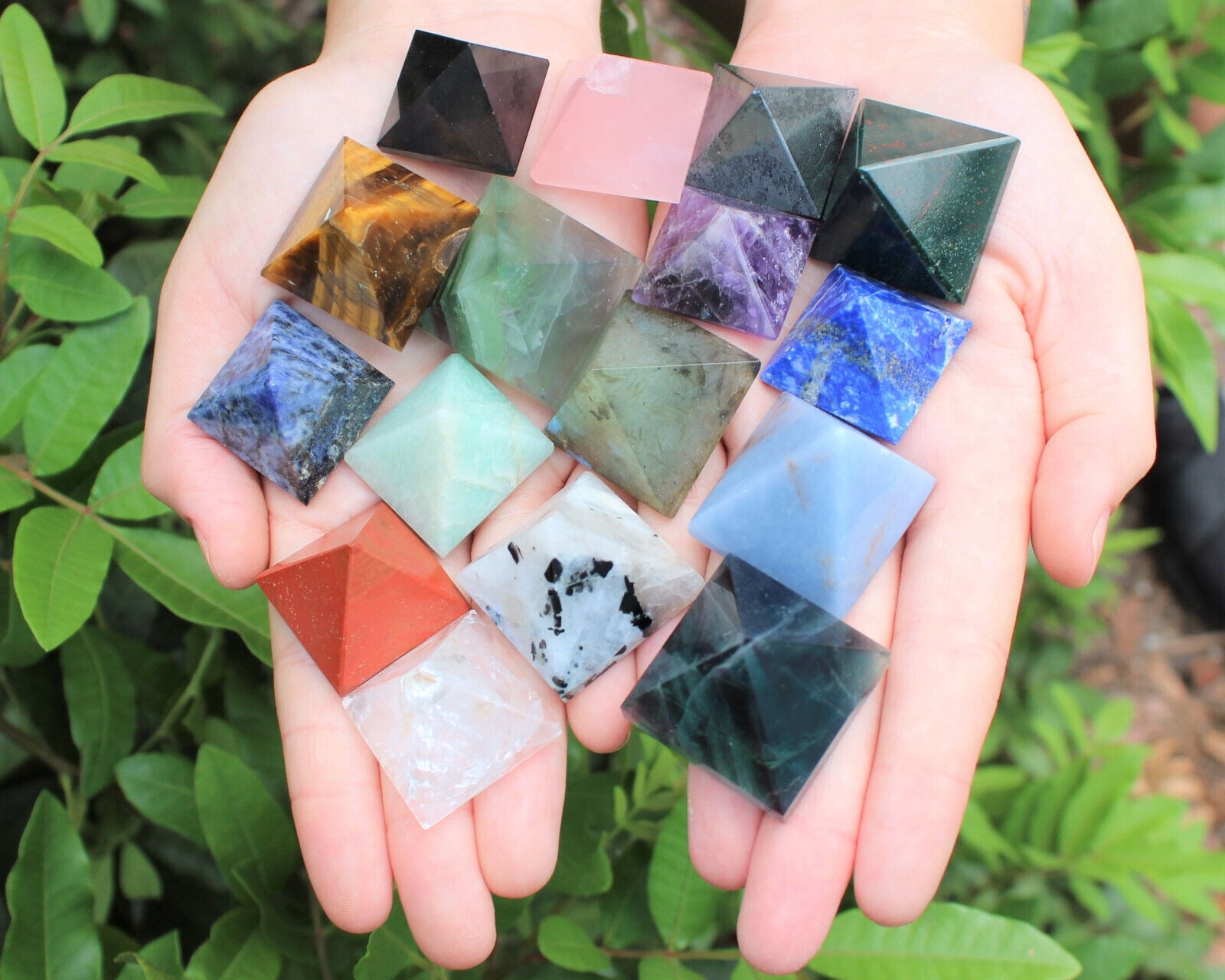 Gemstone Crystal Pyramids 1 - 1.25" Carved: Choose Crystal (Healing ...