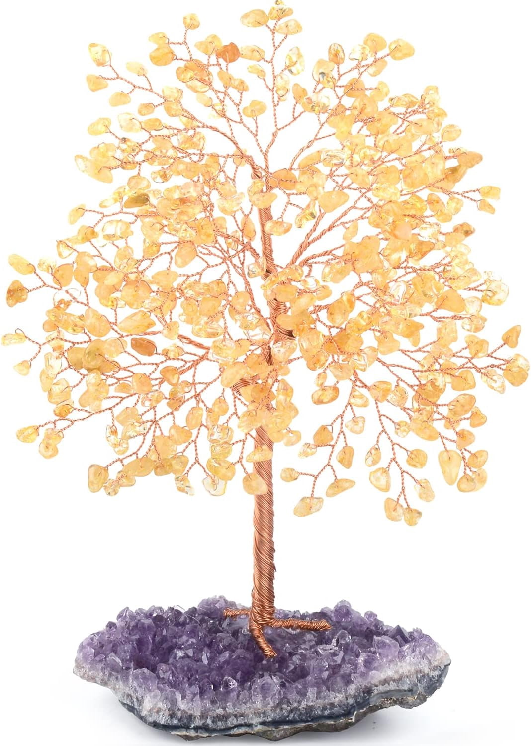 Gemstone Crystal Tree of Life,Natural Citrine(406 Stones Count) with ...