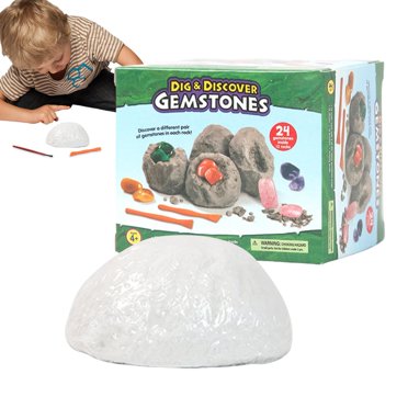 DoDoMagxanadu Gemstone Dig Kit, 16 Real Gems Mining Set, STEM Science ...