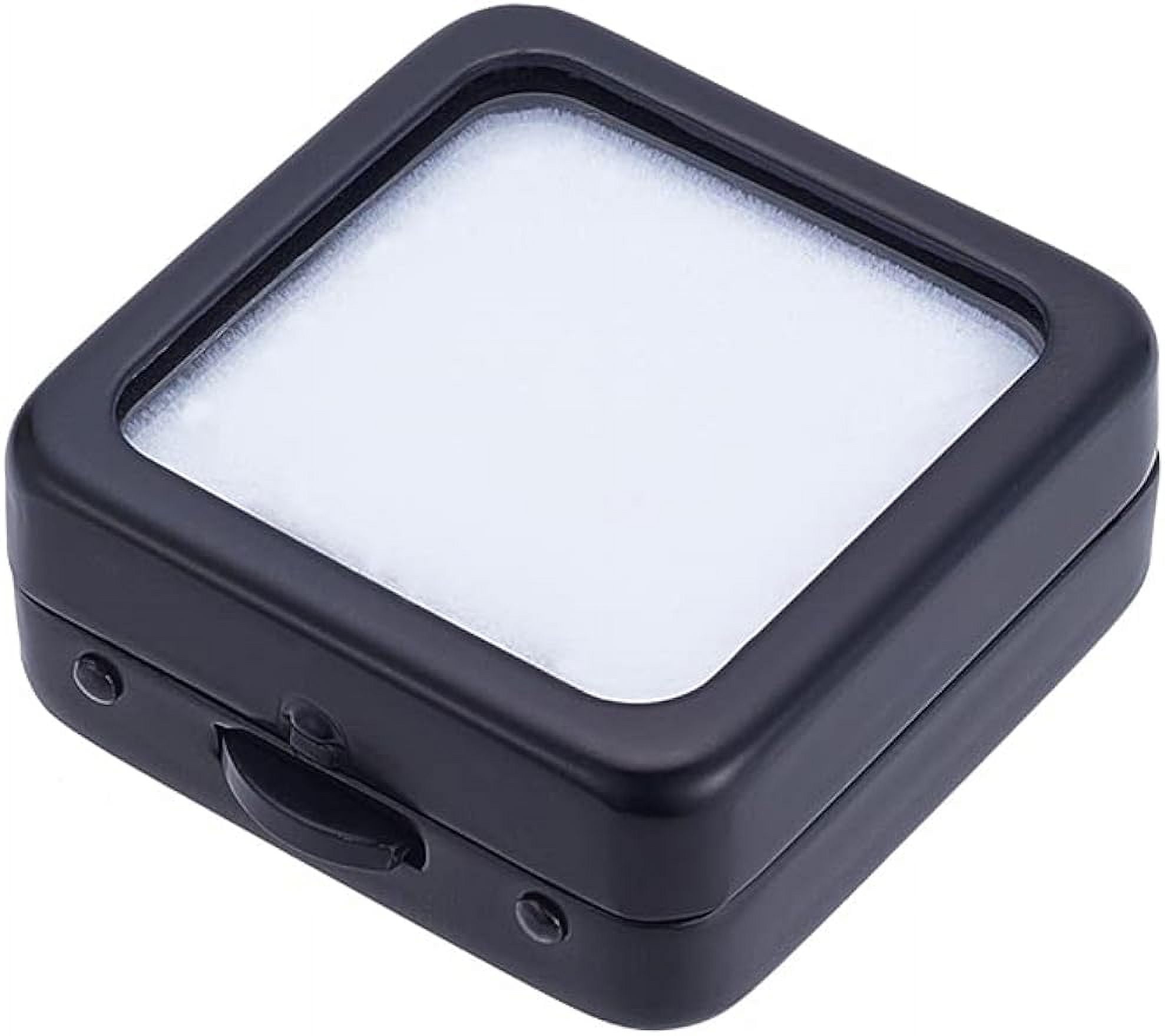 Gemstone Display Box 1.6x1.6x0.6 Inch Iron Jewelry Display Container ...