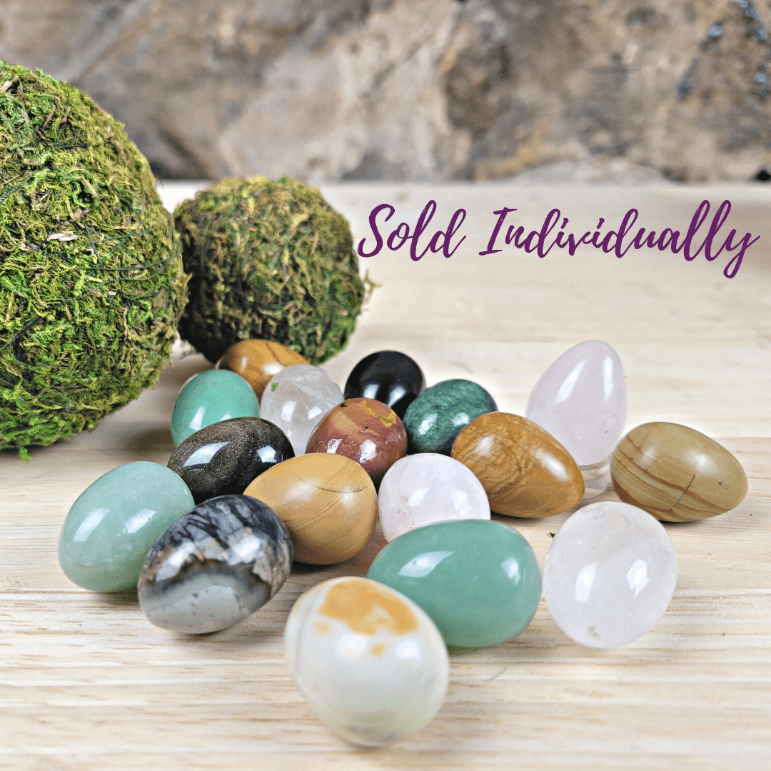 Gemstone Egg 1" Assorted Stone - Walmart.com