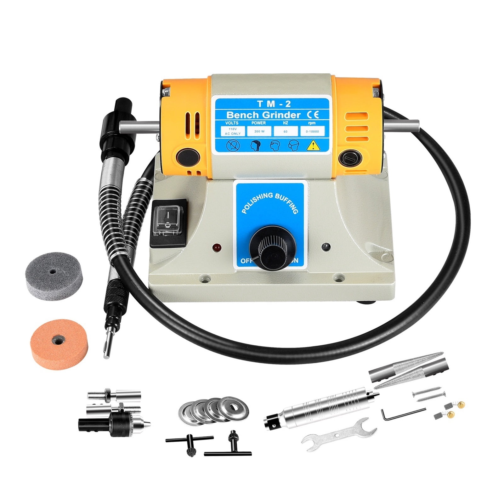 Gemstone Polishers 350W Electric Bench Polisher Jewelry Buffer ...
