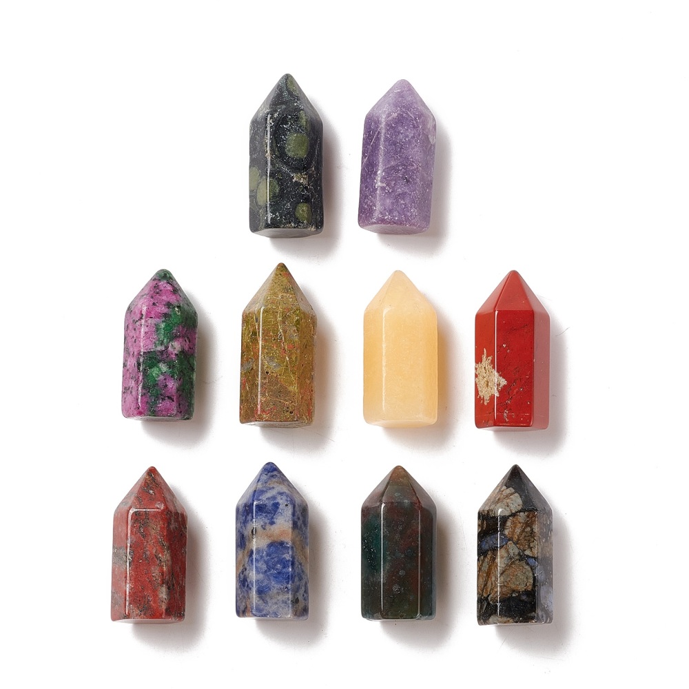 Gemstone Sculpture Display Decoration Healing Stone Wands for Reiki ...