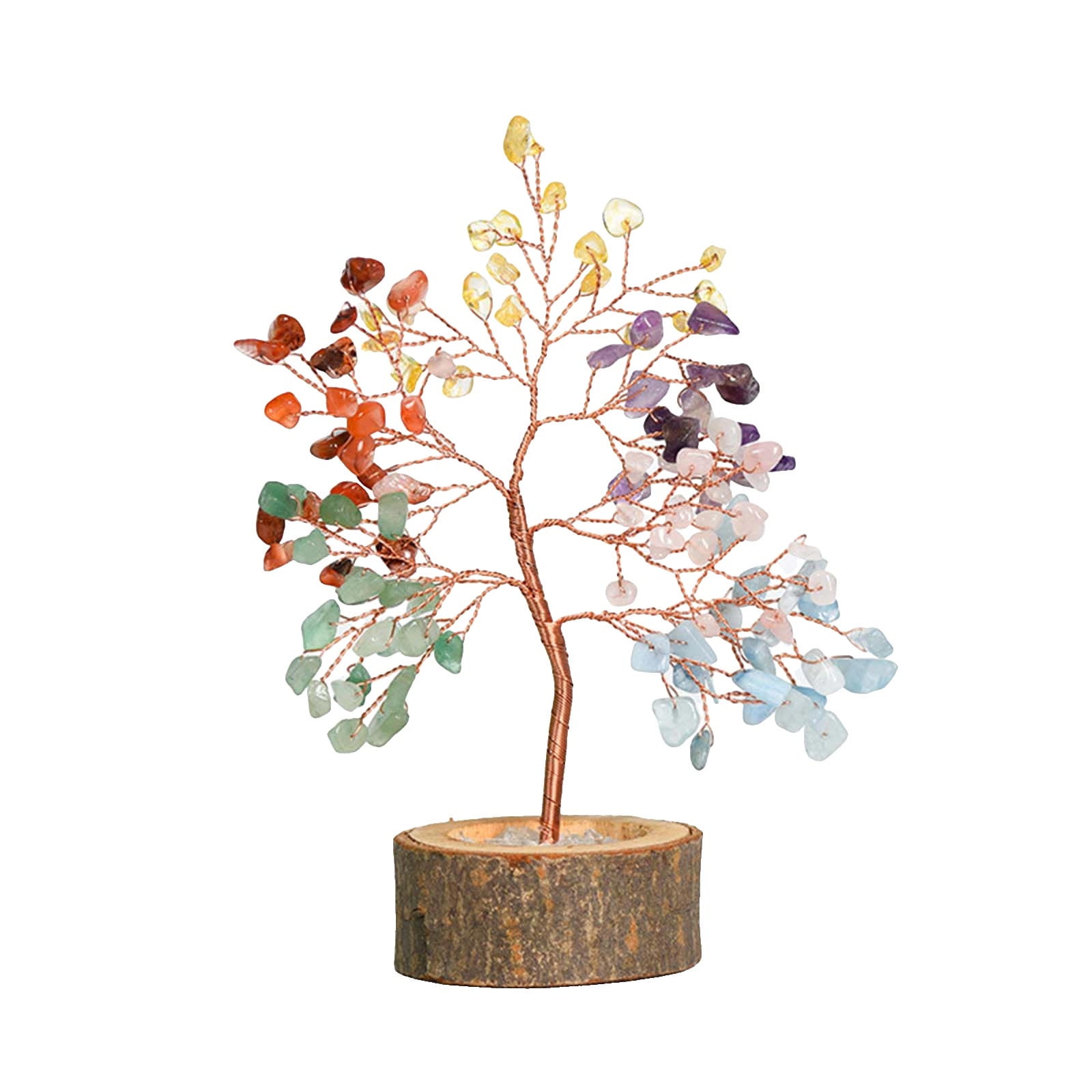 Gemstone Tree Tree For Positive Energy Feng Shui Decor Handmade Tree ...