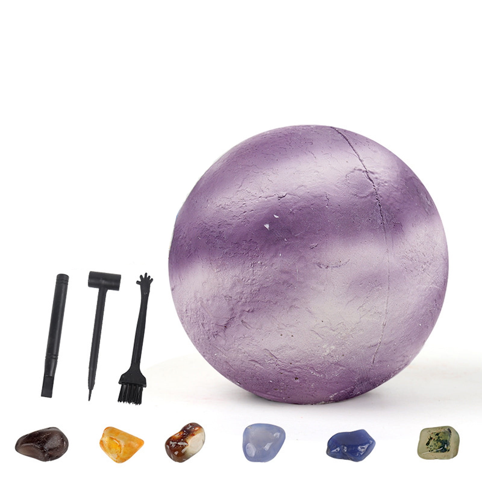Gemstones Dig Kit, Solar System Science Kit for Kids, Excavate 6 Real ...