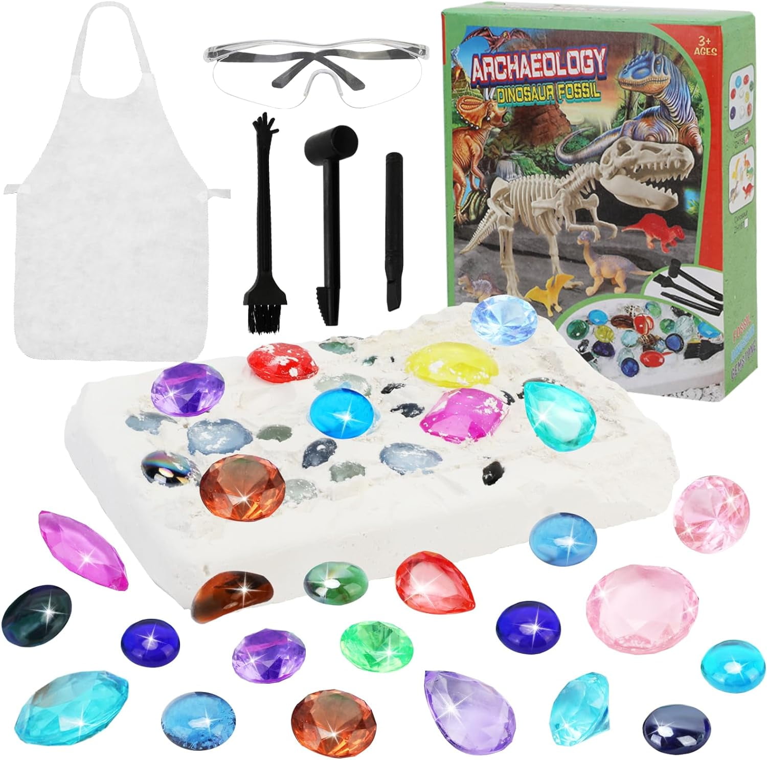 Gemstones Excavation Kits 28-32 Gems Crystals Science Educational Toys ...