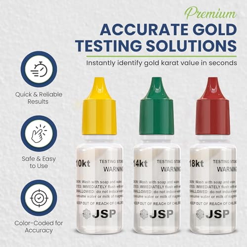 Gemtone Gold Testing Kit 10K 14K 18K Jewelry Test Solutions with Stone ...