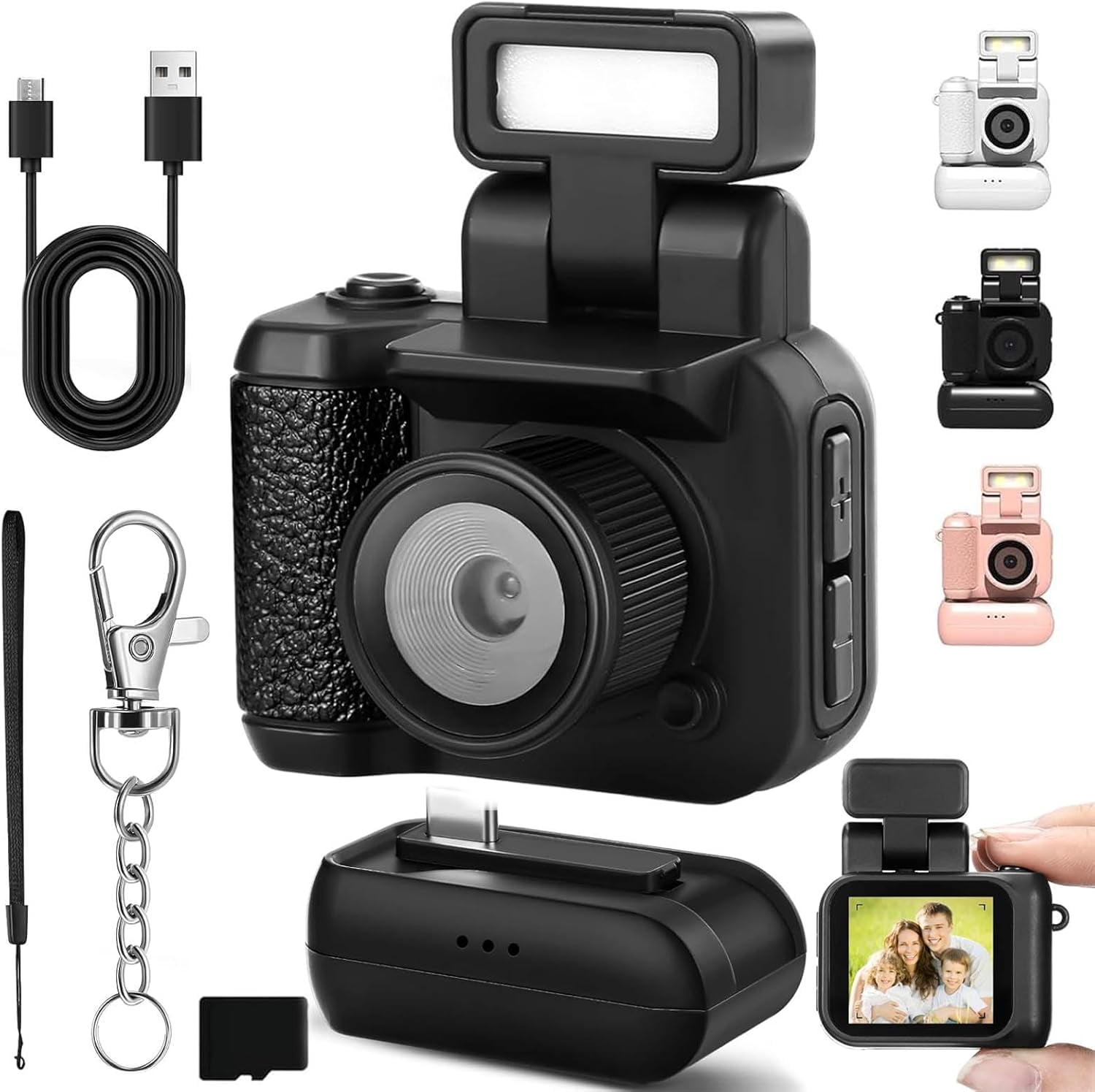 Gen.2 Mini Retro Keychain Camera, Pocket-Sized Fun with Vintage Flair ...