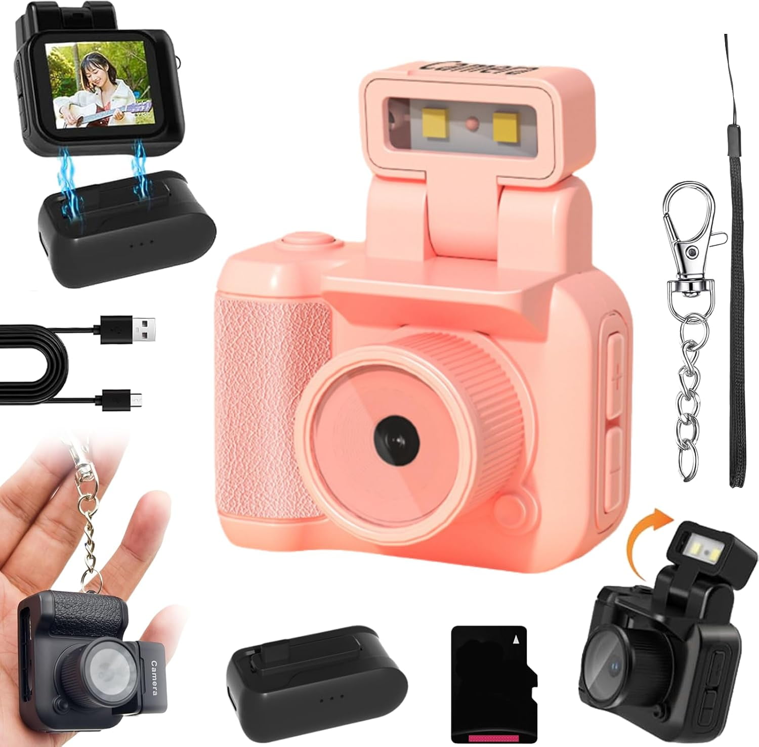 Gen.2 Mini Retro Keychain Camera – Pocket-Sized Fun with Vintage Flair ...