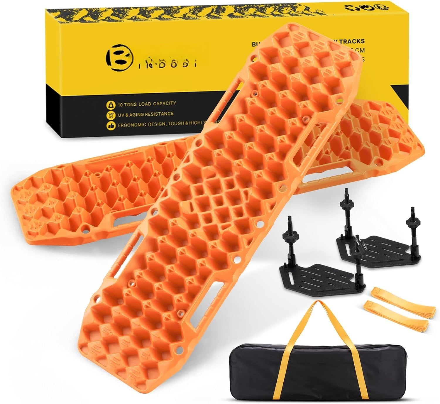 Gen 7th Traction Boards with Mounting Kit, Pair Offroad Tracks with ...