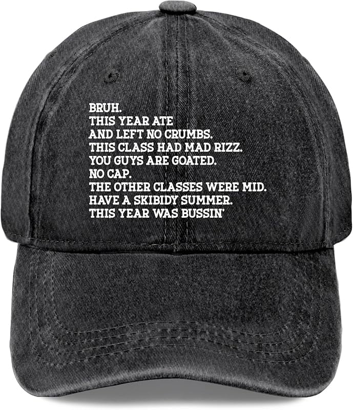 Gen A Slang Teachers Happy Last Day of School 2025 Hat Men Funny ...