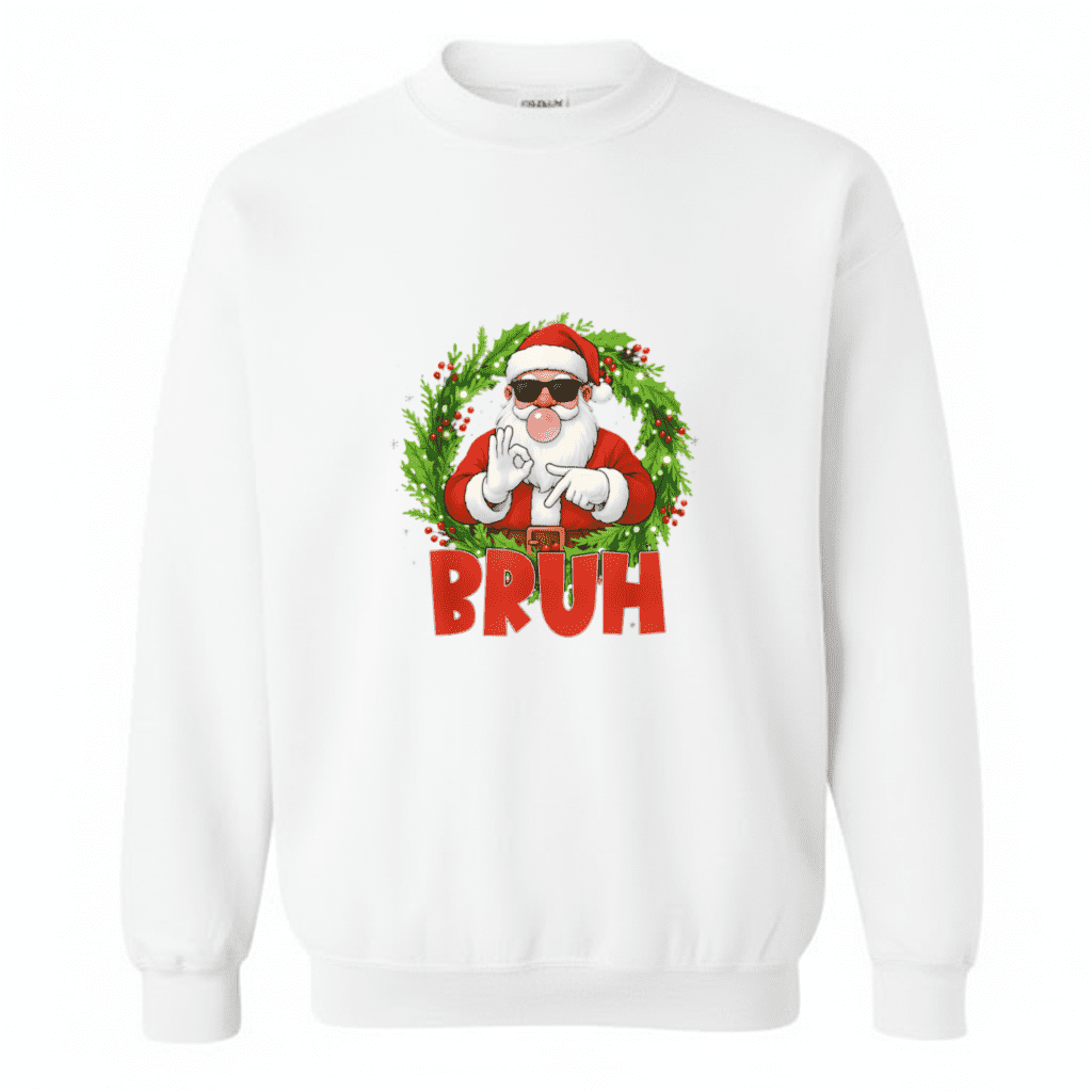 Gen Alpha 67 Bruh Holiday Slang Fun Festive Six Seven Saying Sweatshirt ...