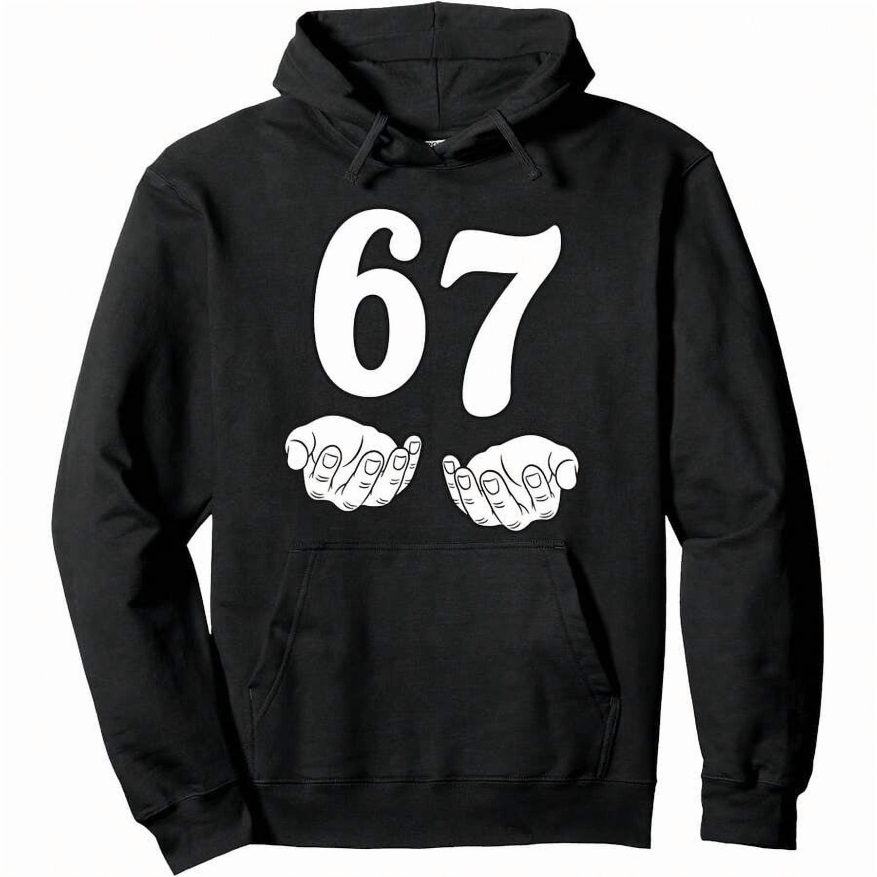 Gen Alpha 67 Meme Hoodie - Six Seven Funny Slang Pullover, School ...