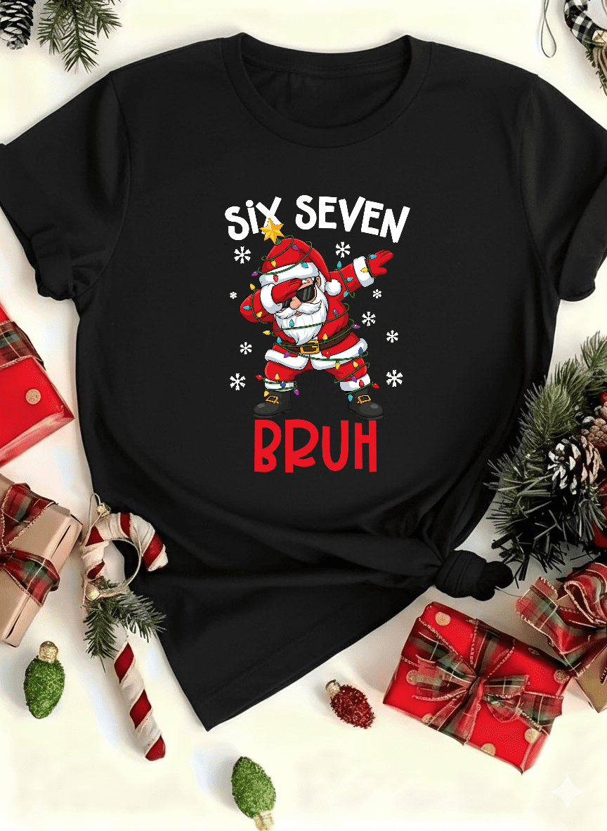 Gen Alpha Humor Bruh 67 Meme Festive Holiday Quote Unisex T-Shirt ...