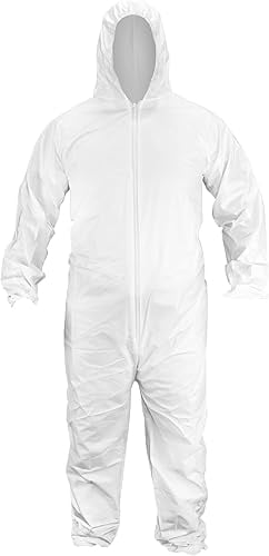 Gen-Nex Hooded Professional Grade Disposable Coverall, Full Zipper ...