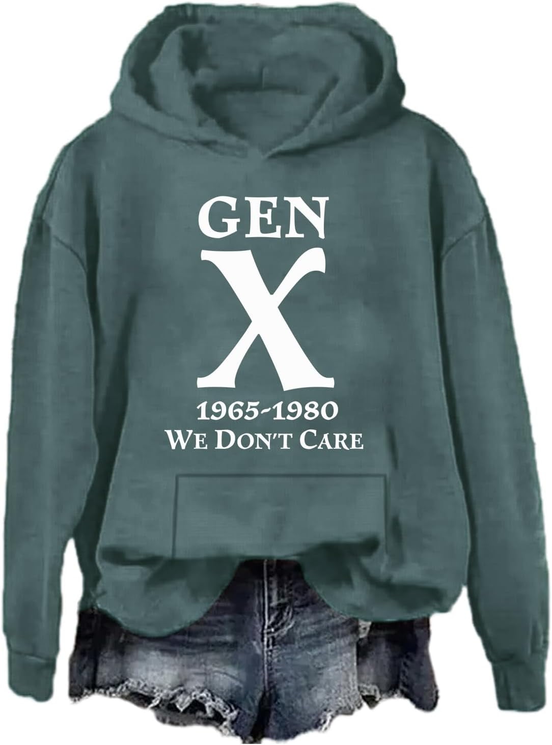 Gen X 1965-1980 We Don't Care Hoodie, Gen X We Don't Care Sweatshirt ...