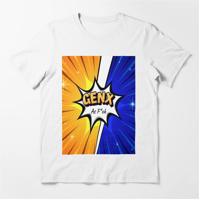 Gen X Logo Comic Design comic style yellow blue blue yellow comic style ...