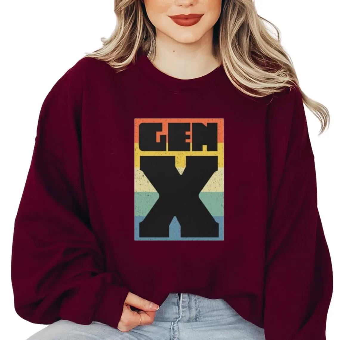 Gen X Retro 80s Vibes Funny Graphic Tee 70s Kid Old School Cool ...
