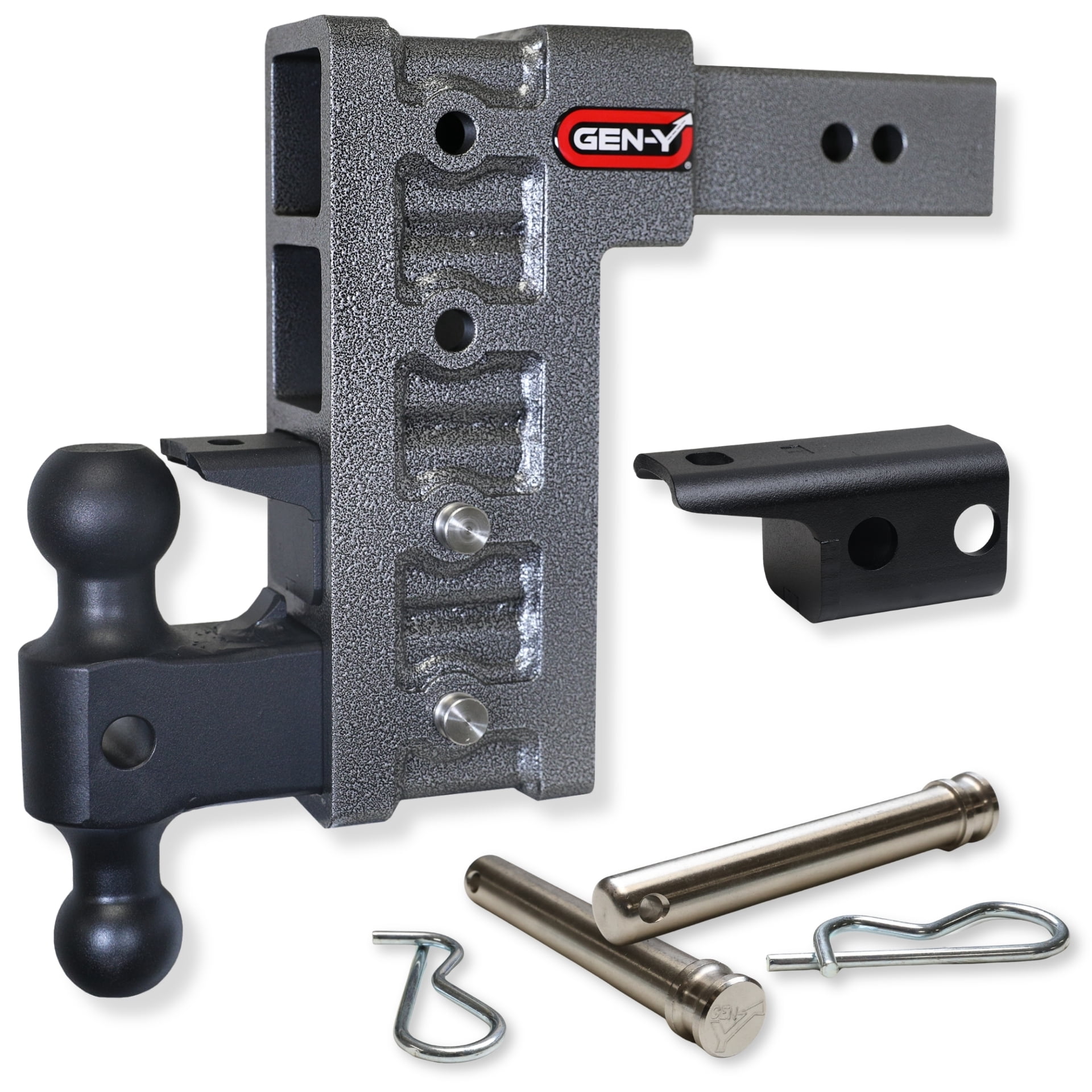 GEN-Y MEGA-DUTY 9" Drop Hitch, GH-624, Dual-Ball & Pintle Lock, 2.5 ...