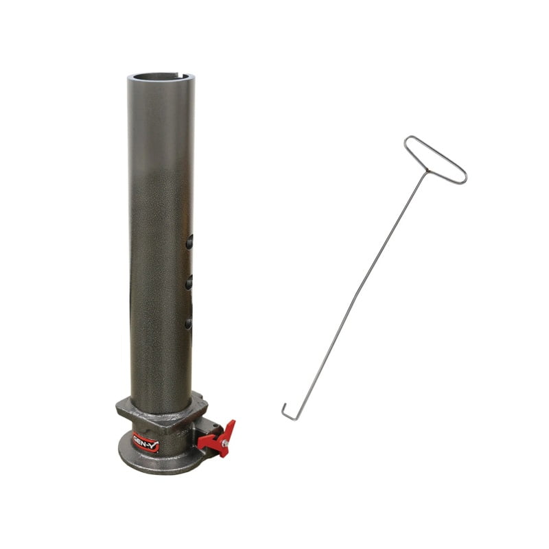 Gen-Y Viking 4in Round Tube Gooseneck Static Hitch w/SnapLatch 2-5/16in ...