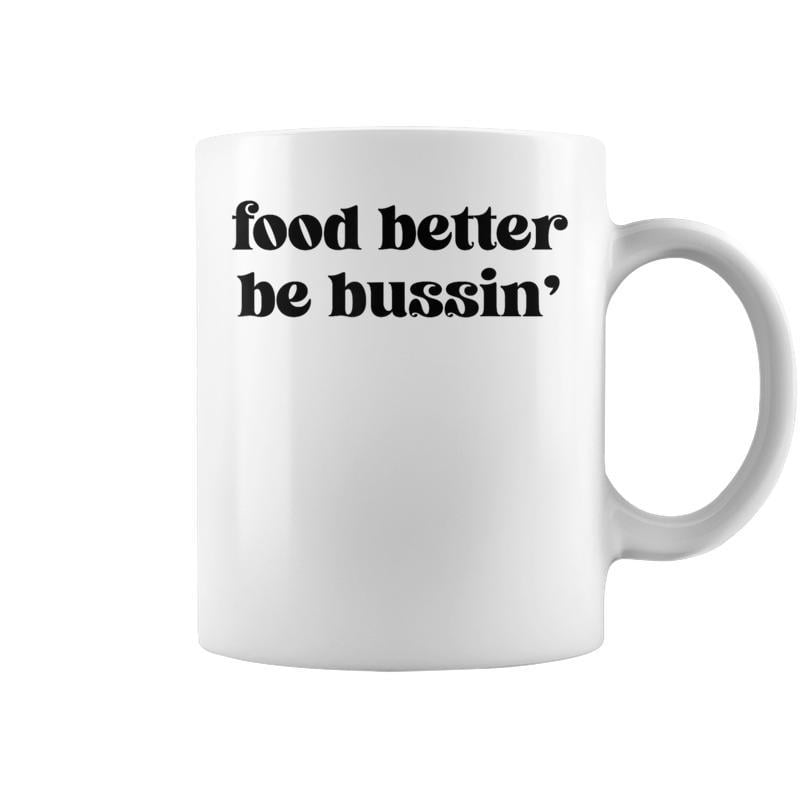Gen Z Slang Thanksgiving Matching Food Better Be Bussin Coffee Mugs ...
