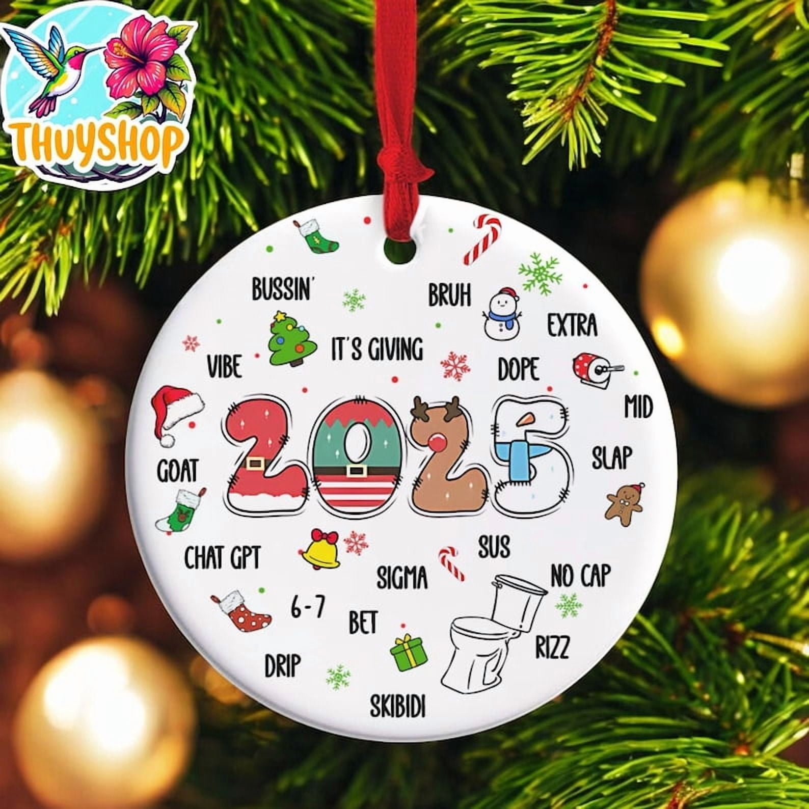 Gen Z Teen Slang Christmas Ornament 2025 | Meme-Inspired 6-7 & Gen ...