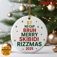 Gen Z Teen Slang Christmas Ornament, Skibidi Ohio Rizz Sigma Toilet ...