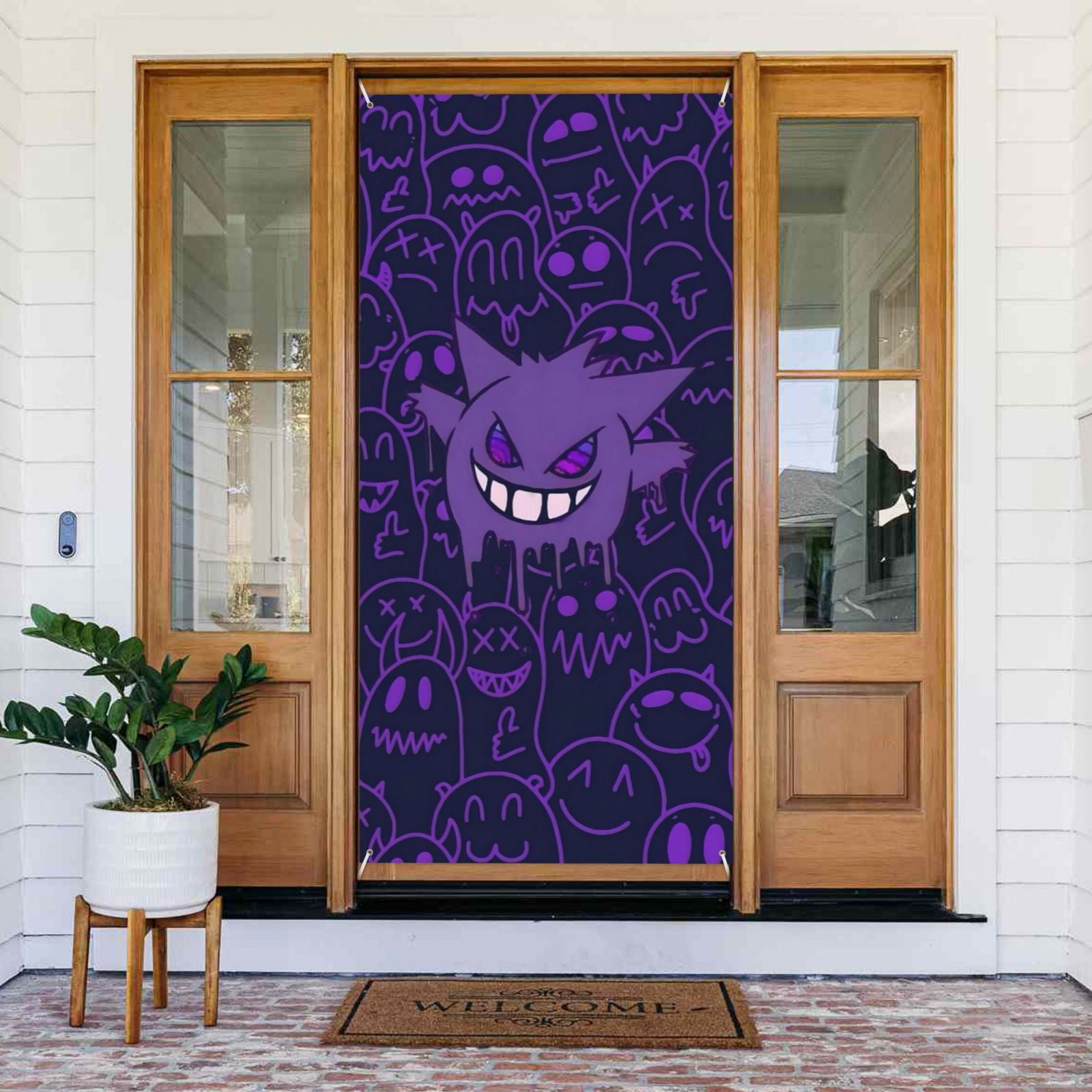 Gen-gar Door Cover Banner Decor Wall Hanging Background For Party Door ...
