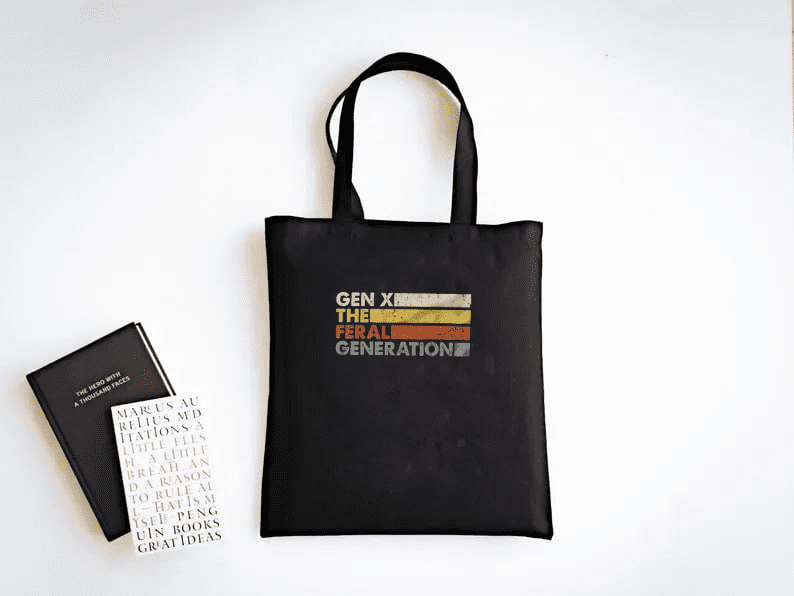 Gen x the feral generation unisex wild vibe retro Tote bags - Walmart.com