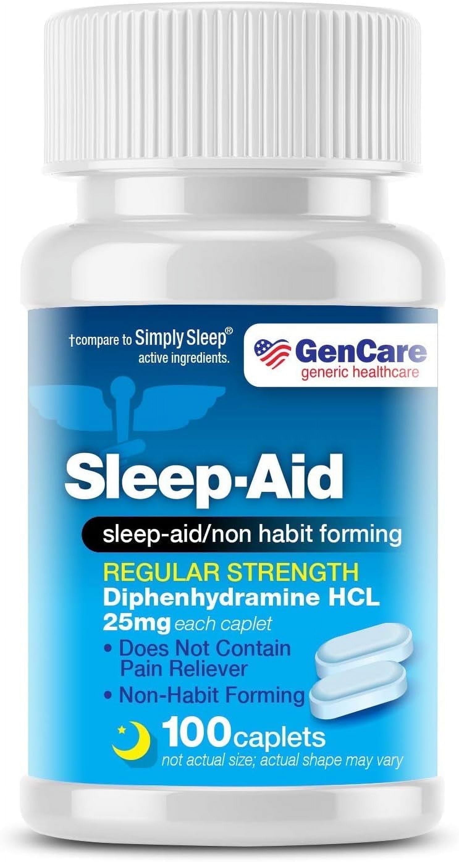 GenCare - Non Habit Forming Night Time Sleep Aid, Diphenhydramine HCL ...