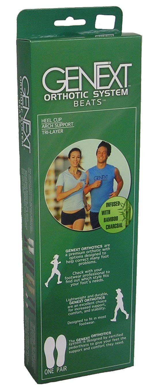 GenExt Men's Beats (Neutral Heel) Orthotic Arch Support Insole System ...