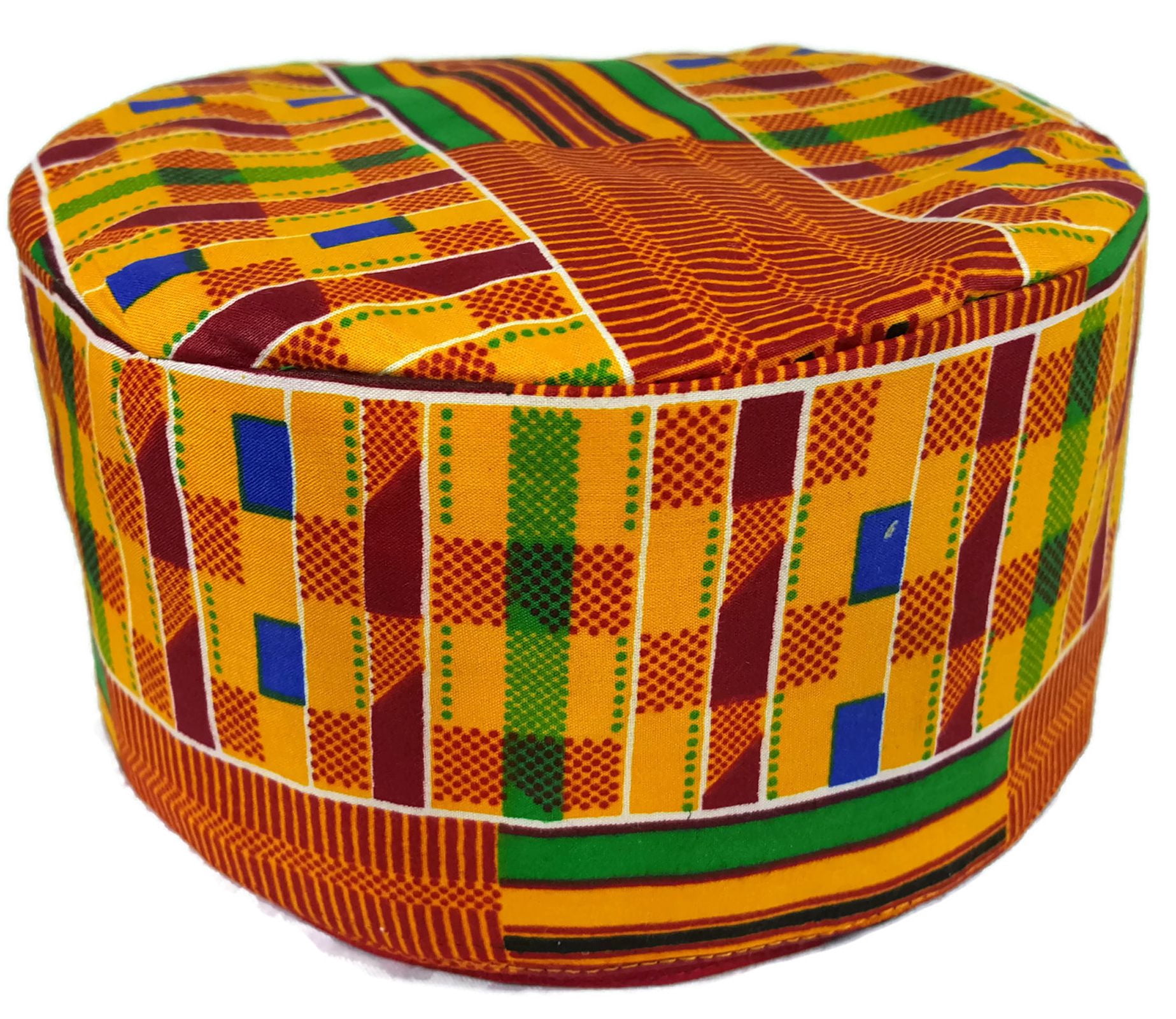 GenOne African American Church Hat Women Kentew Headwear Men Hat Gold ...
