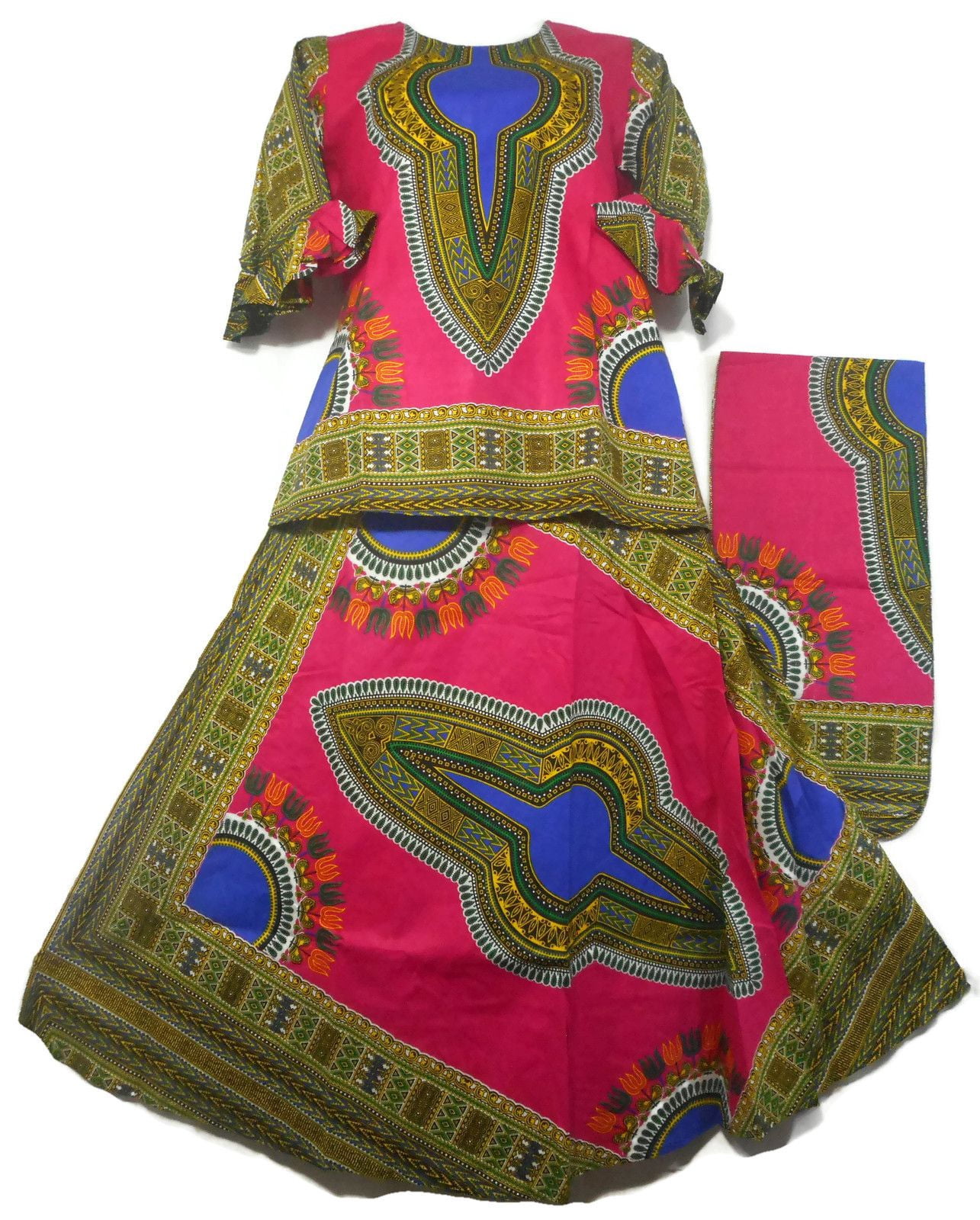 GenOne African Clothing For Women African Attire Long Dashiki Skirt Set ...