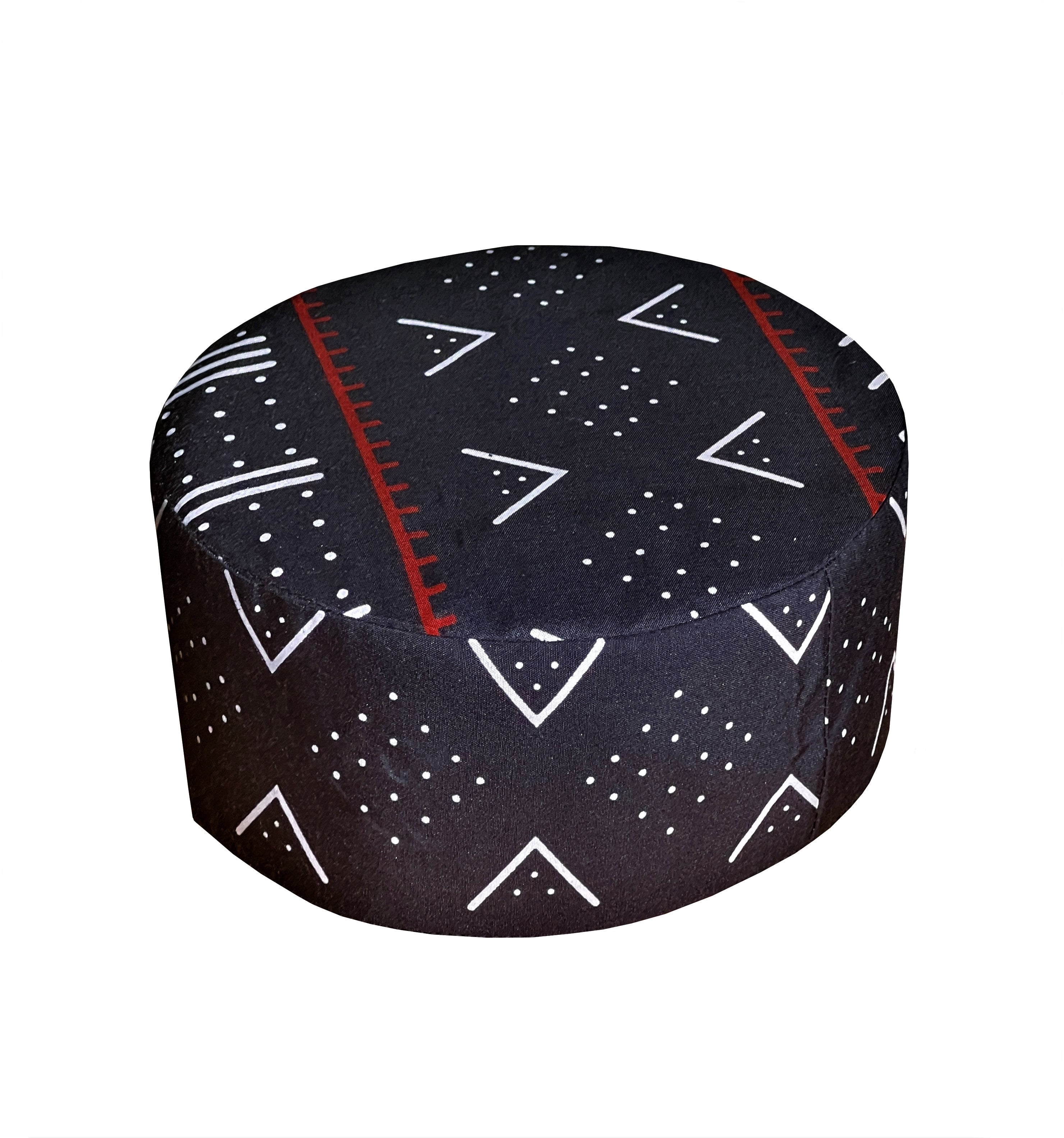 GenOne African Kente Kufi Hat for men Women Kentew Headwear 7 1/8, 57 ...