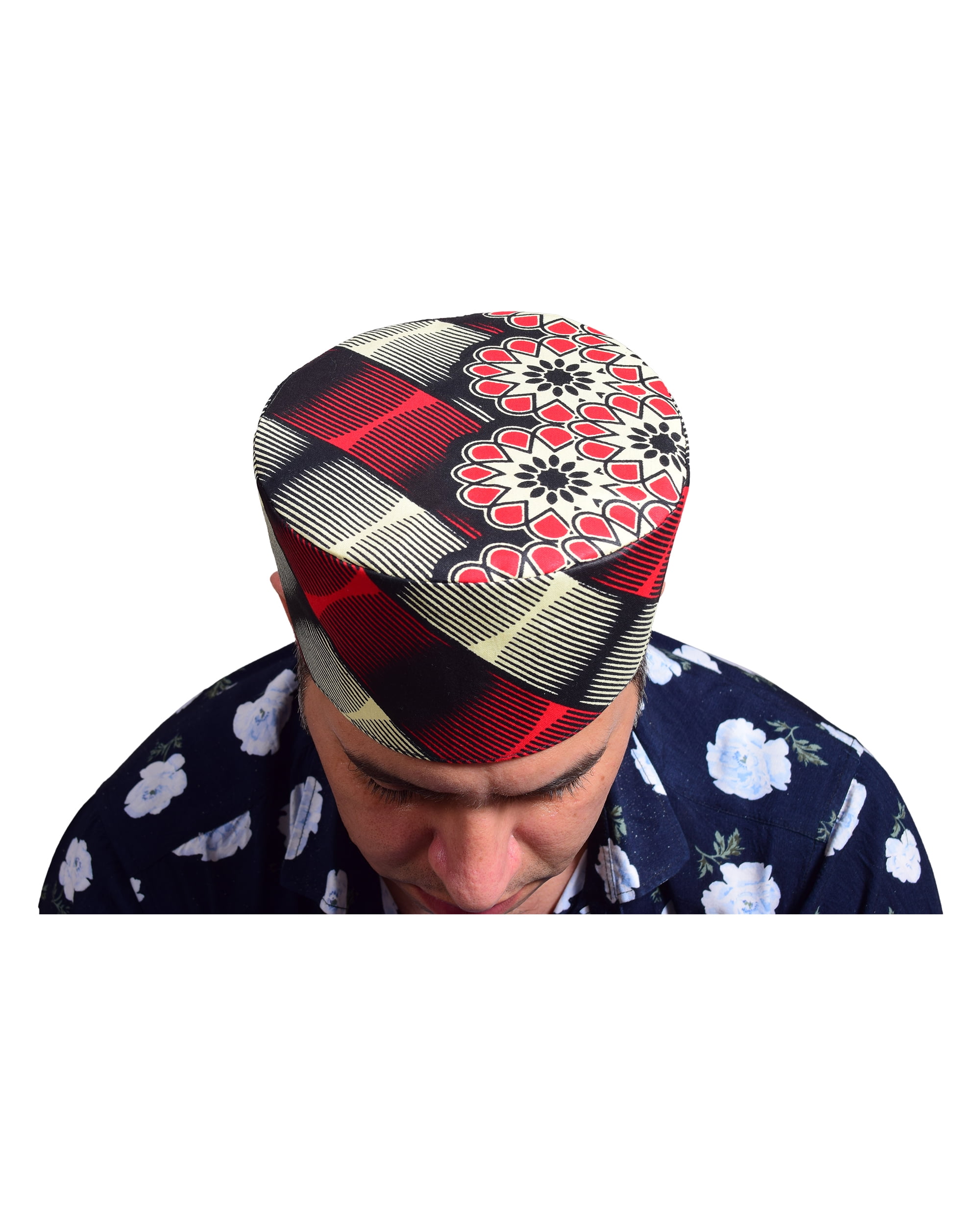 GenOne African Kente Kufi Kofi Men Hat Women Headwear 6 5/8, 53 cm P39 ...