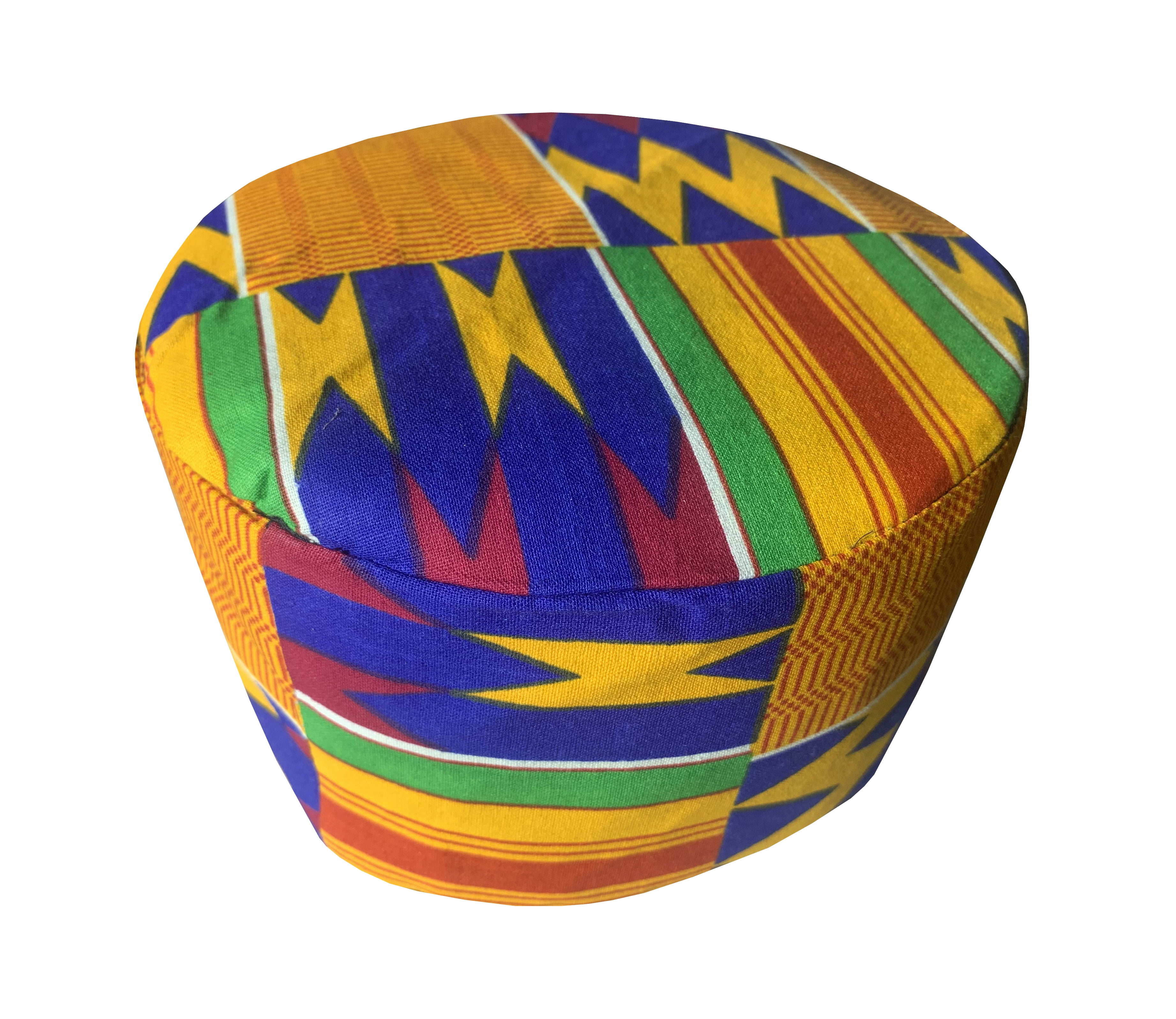 GenOne African Kente Kufi Kofi Men Hat Women Headwear 7 1/4, 58 cm, P24 ...
