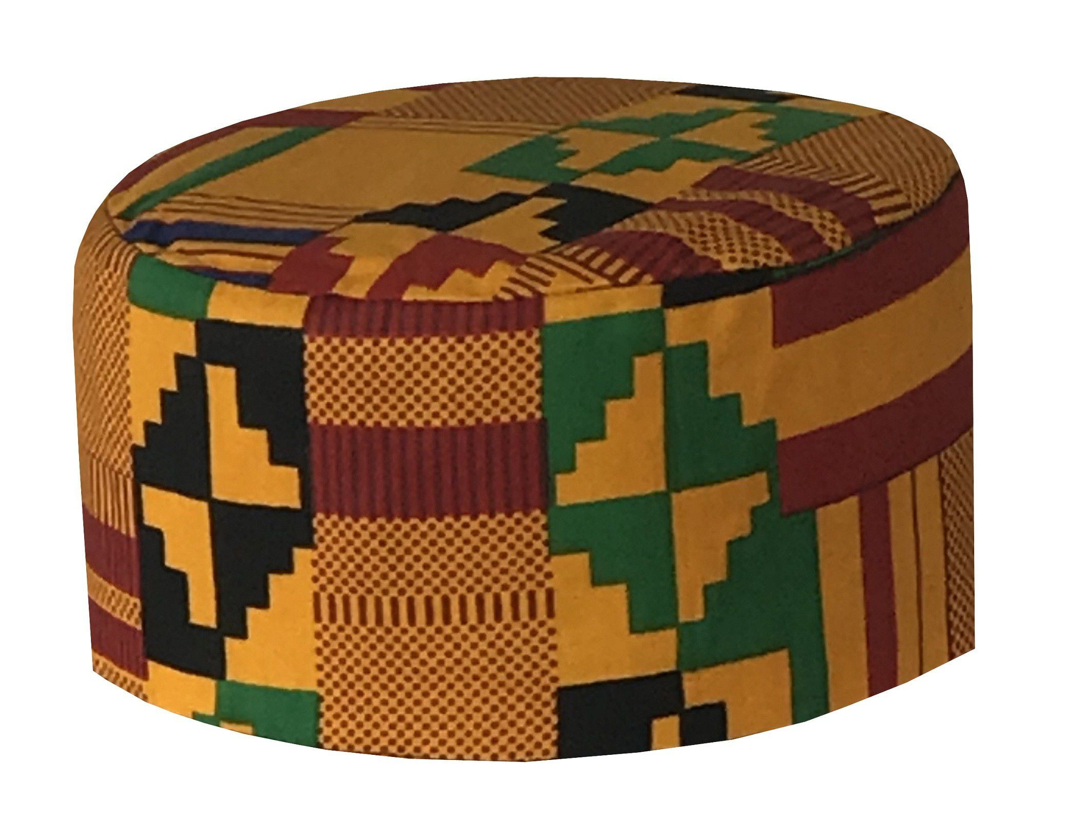 GenOne African Kente Kufi Kofi Men Hat Women Headwear 7 1/4, 58 cm, P25 ...