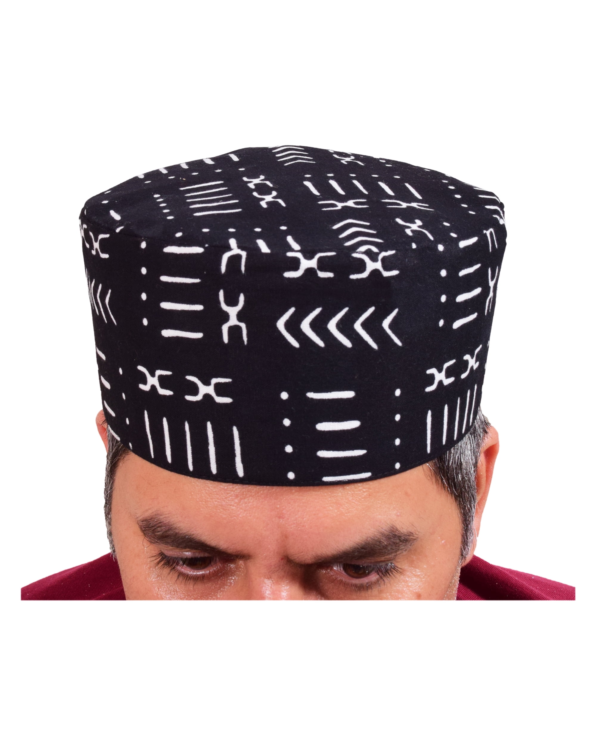GenOne African Kente Kufi Kofi Men Hat Women Headwear 7 3/4, 62 cm, P33 ...