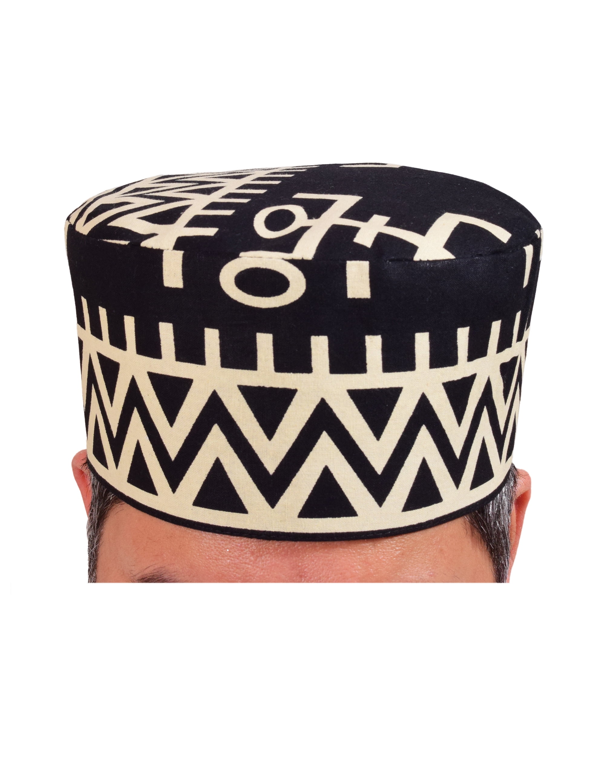 GenOne African Kente Kufi Kofi Men Hat Women Headwear 7 3/4, 62 cm, P34 ...