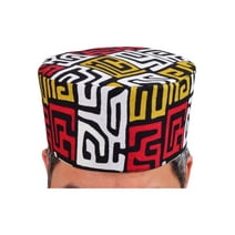 XIAOHUAGUA African Men Kufi Kofi Hat Cap Ankara Cap Men's Hat - Walmart.com