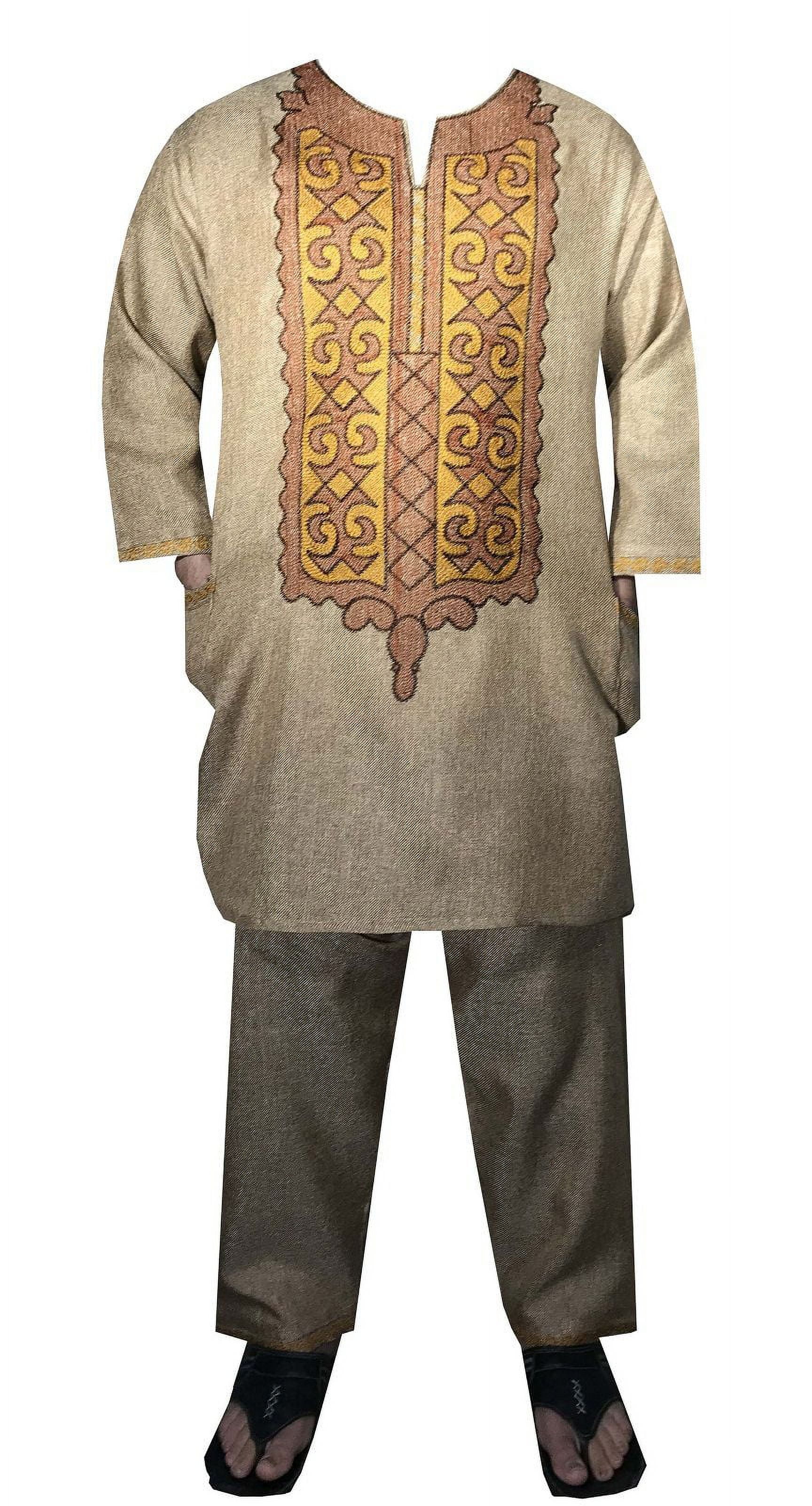 GenOne African Men Clothing Shirt Pant Suit Wedding Attire Ankara Set ...